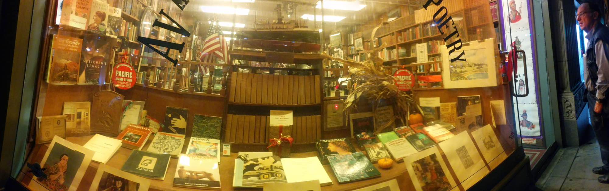 Caravan Books Window Display | Esotouric