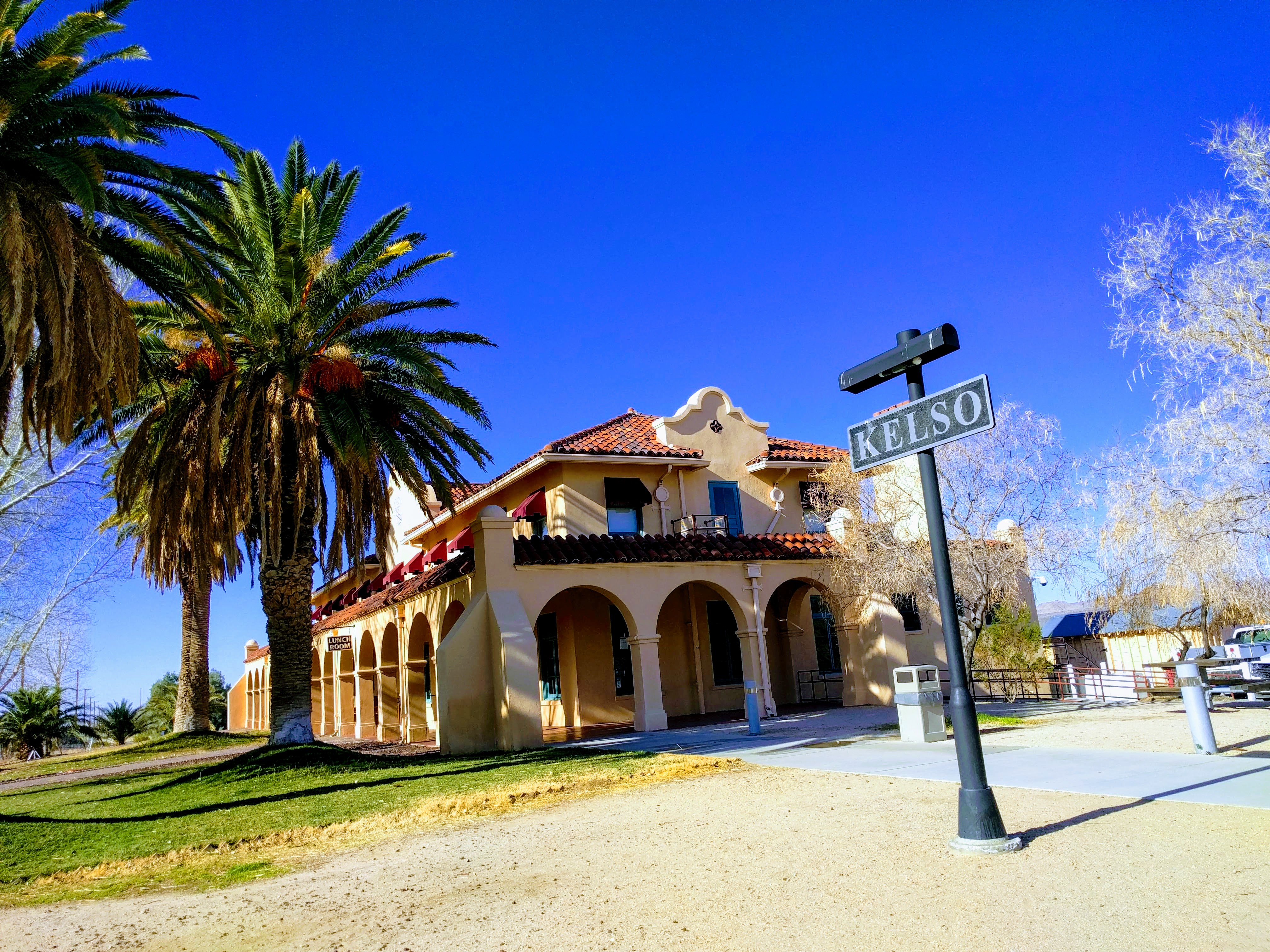 Kelso Depot en route to Providence Mountains State Recreation Area ...